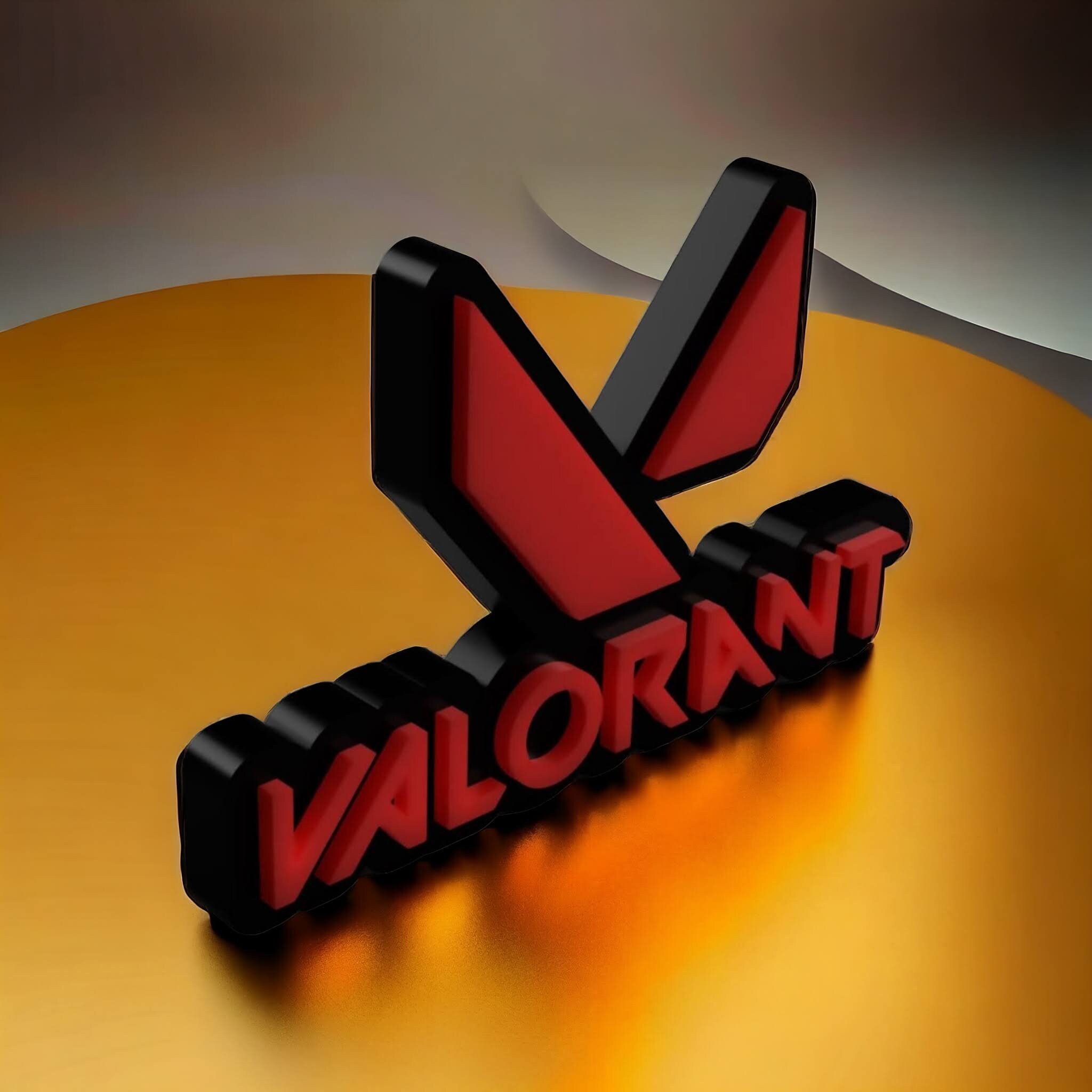 Valorant Logo 3D | Personalized Logo 3D Printed - Etsy