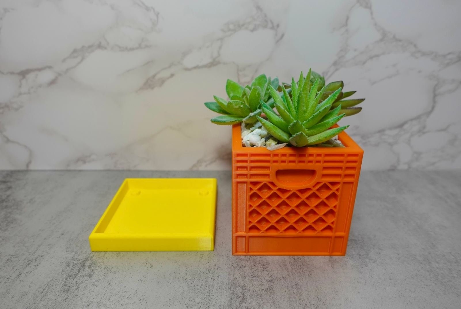 Mini Crate Planter Pot - Etsy