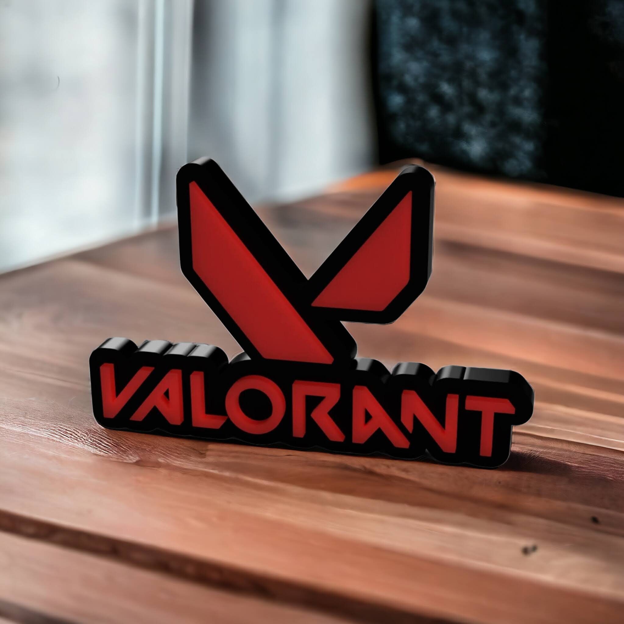 Valorant Logo 3D | Personalized Logo 3D Printed - Etsy