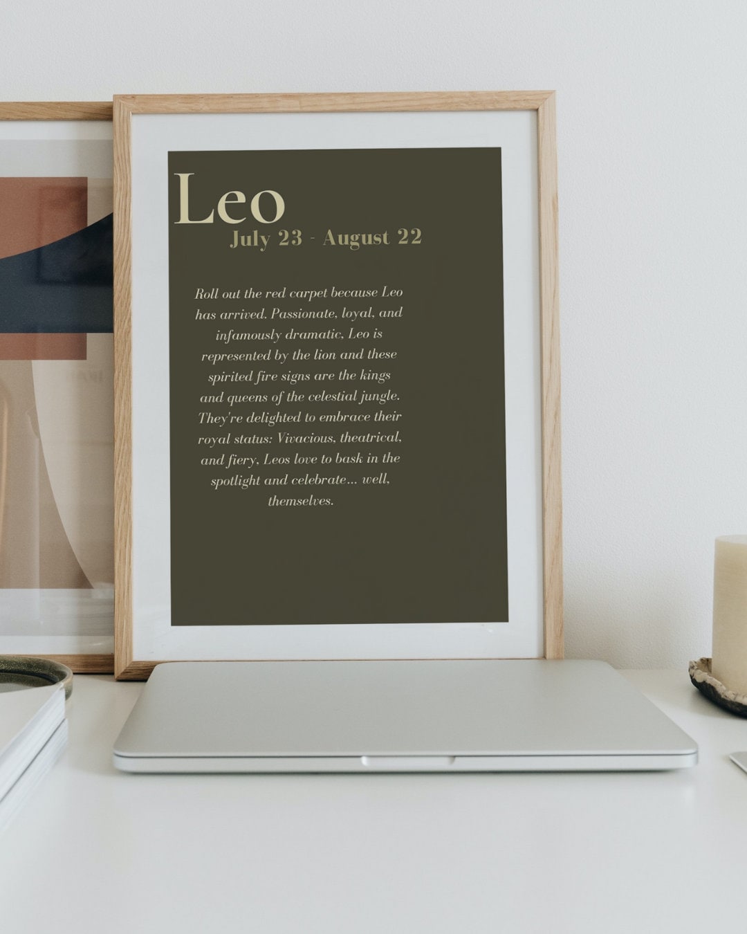 Leo-zodiac Sign Poster - Etsy