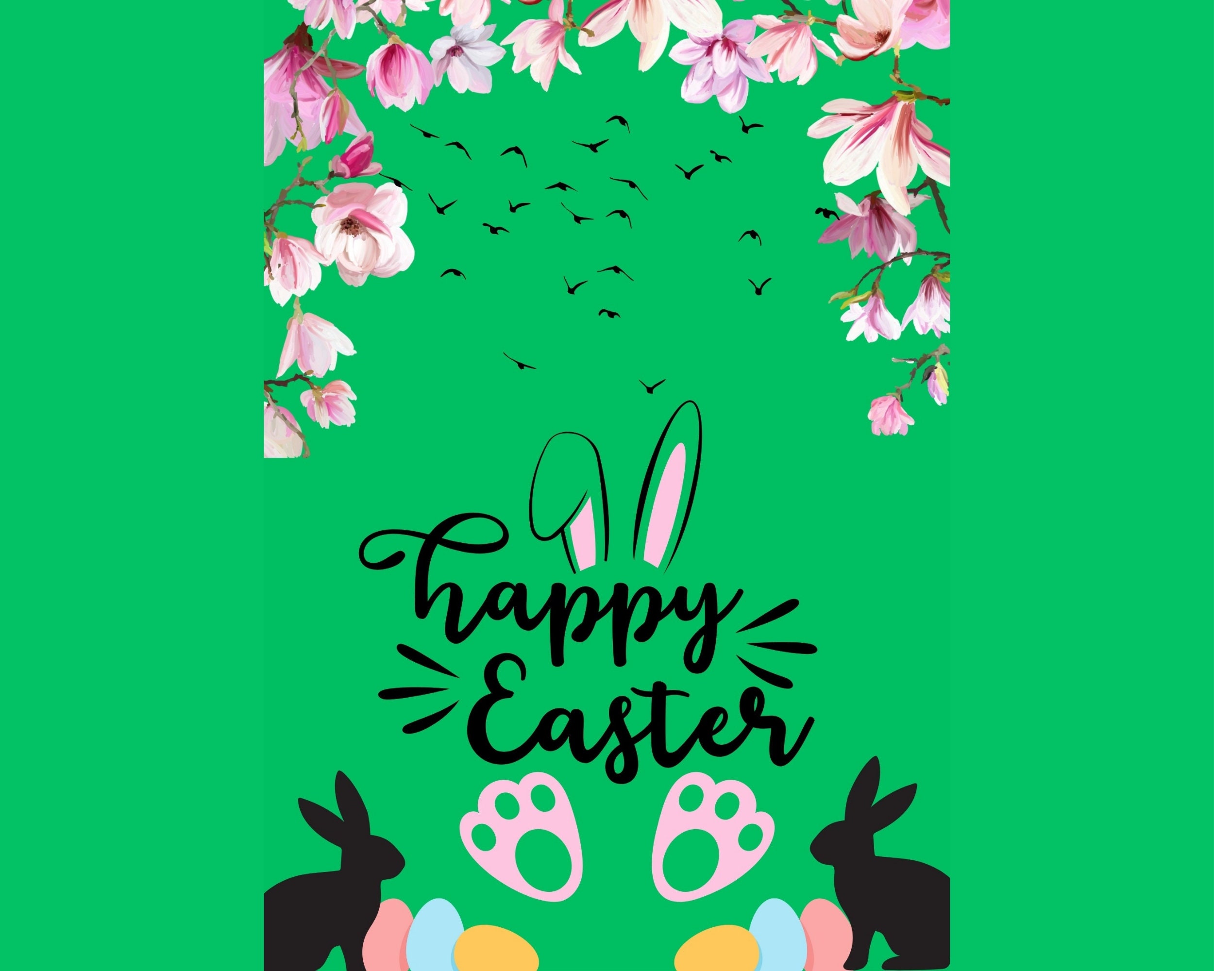Happy Easter Digital Poster | Instant Download | Printable A4 - Etsy