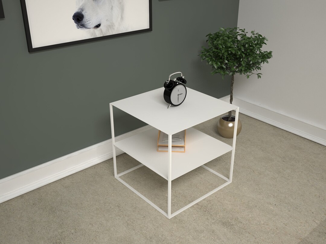 White Metal Table,modern Coffee Table,metal Side Table,home Furniture ...