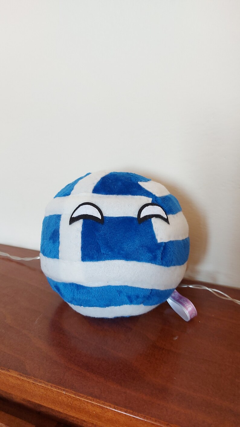 Greece Countryball With Hat Polandball Plush Toy Fan Art - Etsy