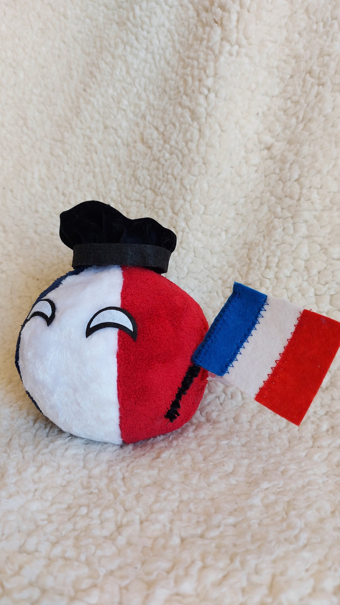 France Countryball Polandball Plush Toy Fan Art With Accessories - Etsy
