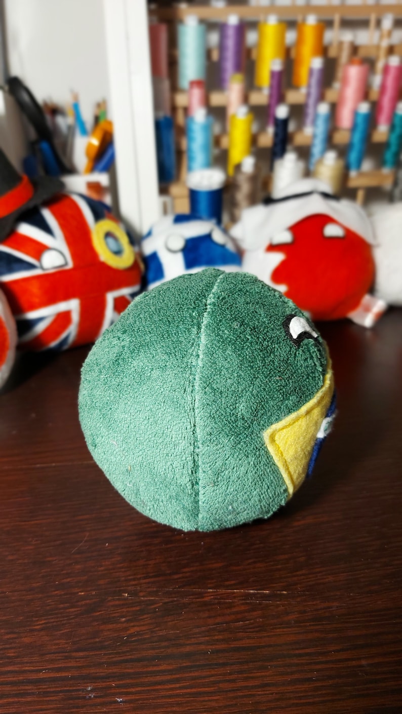 Brasil Countryball Polandball Plush Toy Fan Art - Etsy