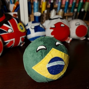 Brasil Countryball Polandball Plush Toy Fan Art - Etsy