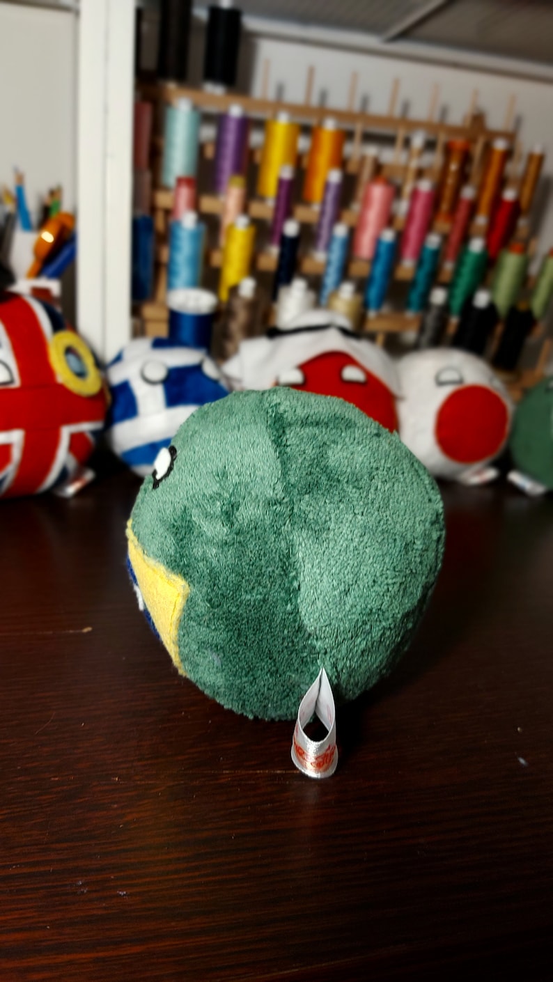 Brasil Countryball Polandball Plush Toy Fan Art - Etsy