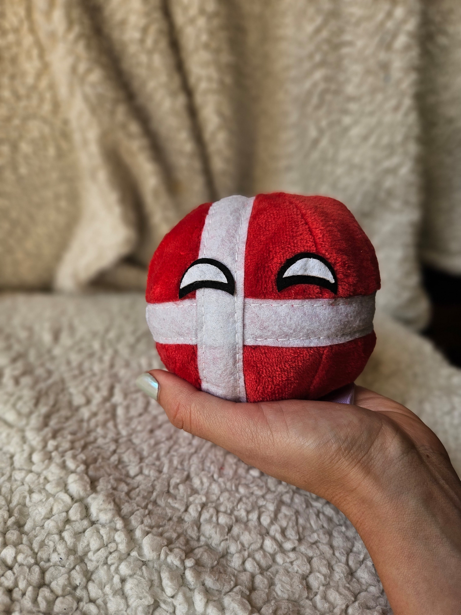 Denmark Countryball Polandball Plush Toy Fan Art - Etsy
