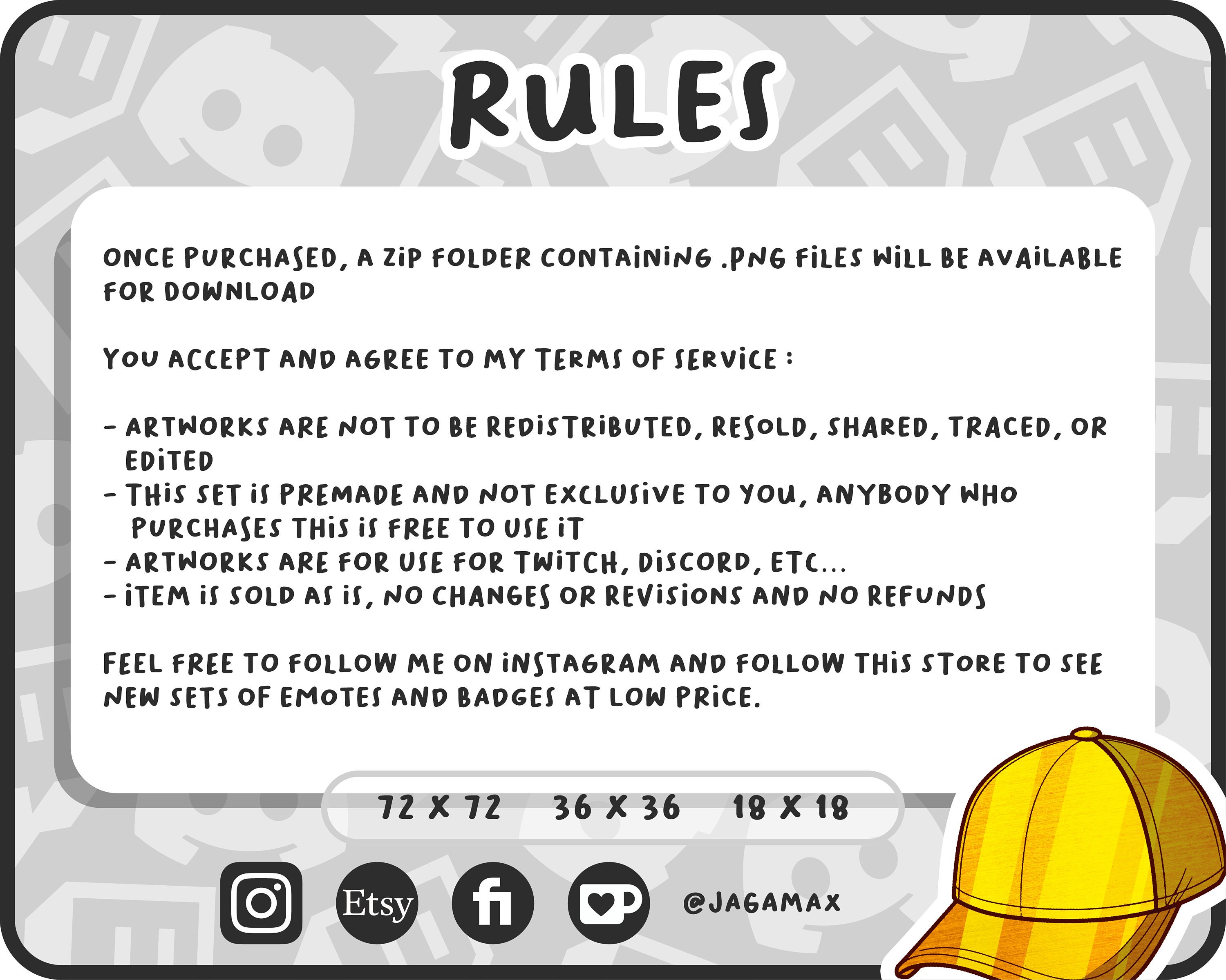 10x Twitch Sub / Bit Badges - Cap / Hat / Headgear / Helmet / Beanie ...