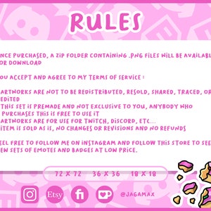 10x Twitch Sub / Bit Badges - Cute Kawaii Donuts / Biscuit / Glitter ...