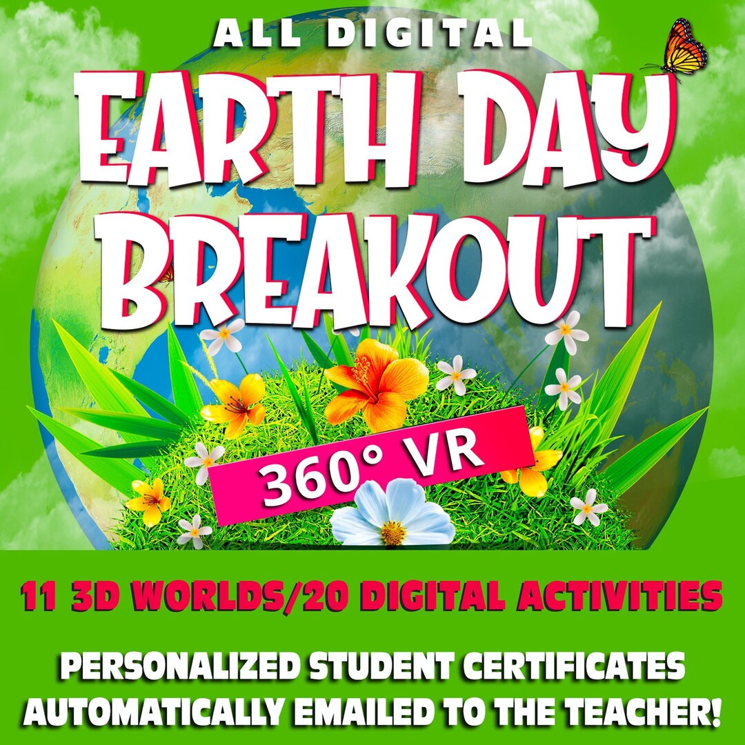 Earth Day Breakout - Digital 3D VR - Etsy