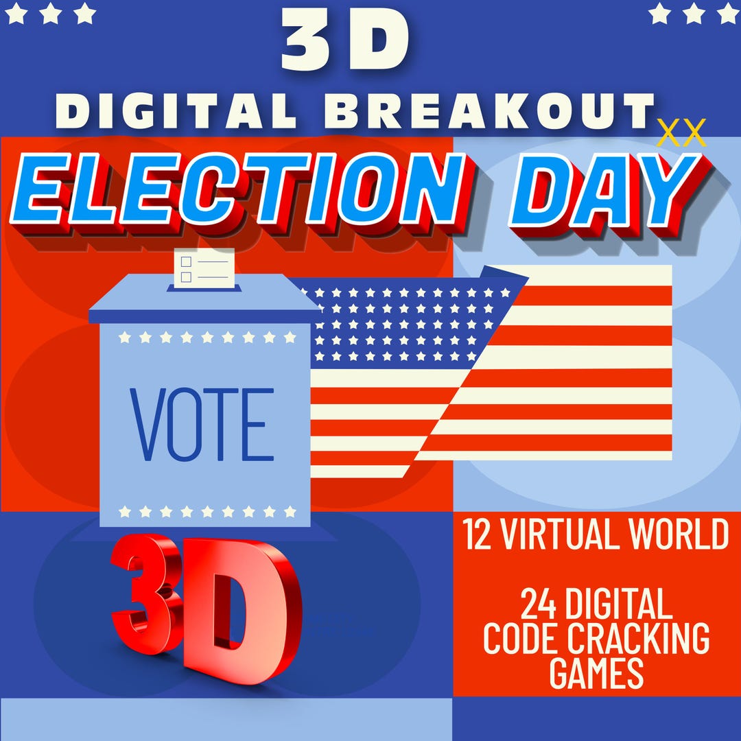 Election Day Digital Breakout: 3D VR Classroom Learning Adventure - Etsy