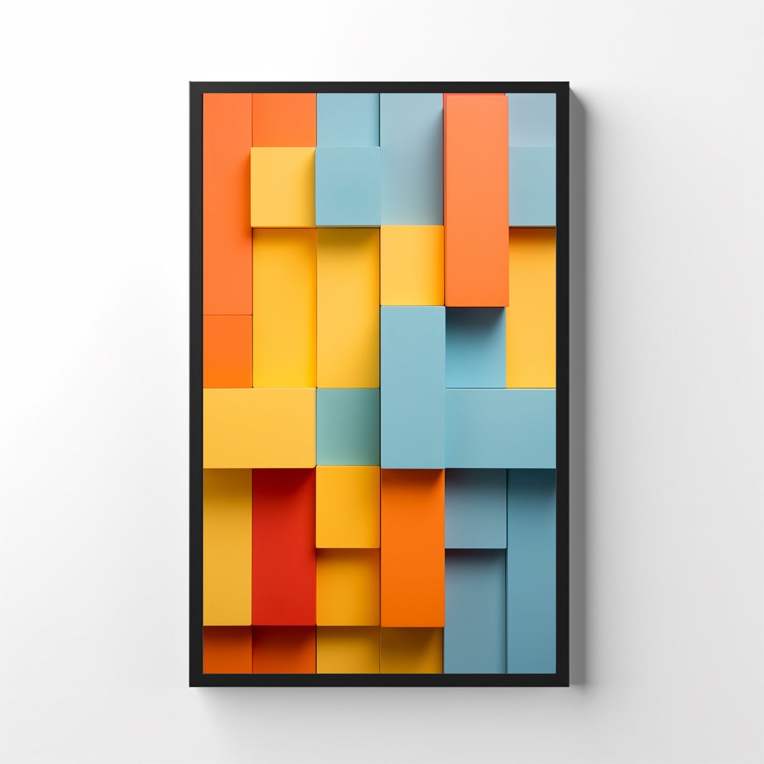 Color Block Art Prints Digital Download Color Block Prints - Etsy