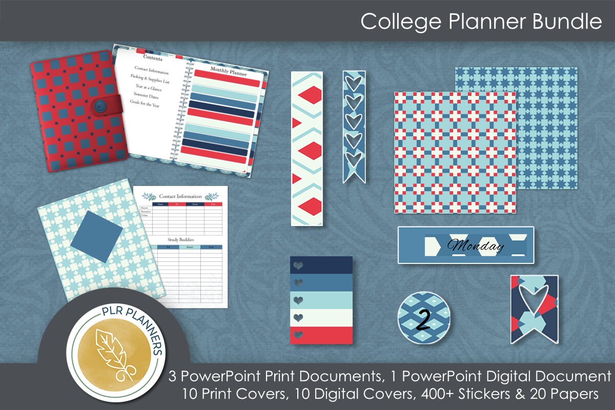 College/school Virtual Planner Bundle: - Etsy