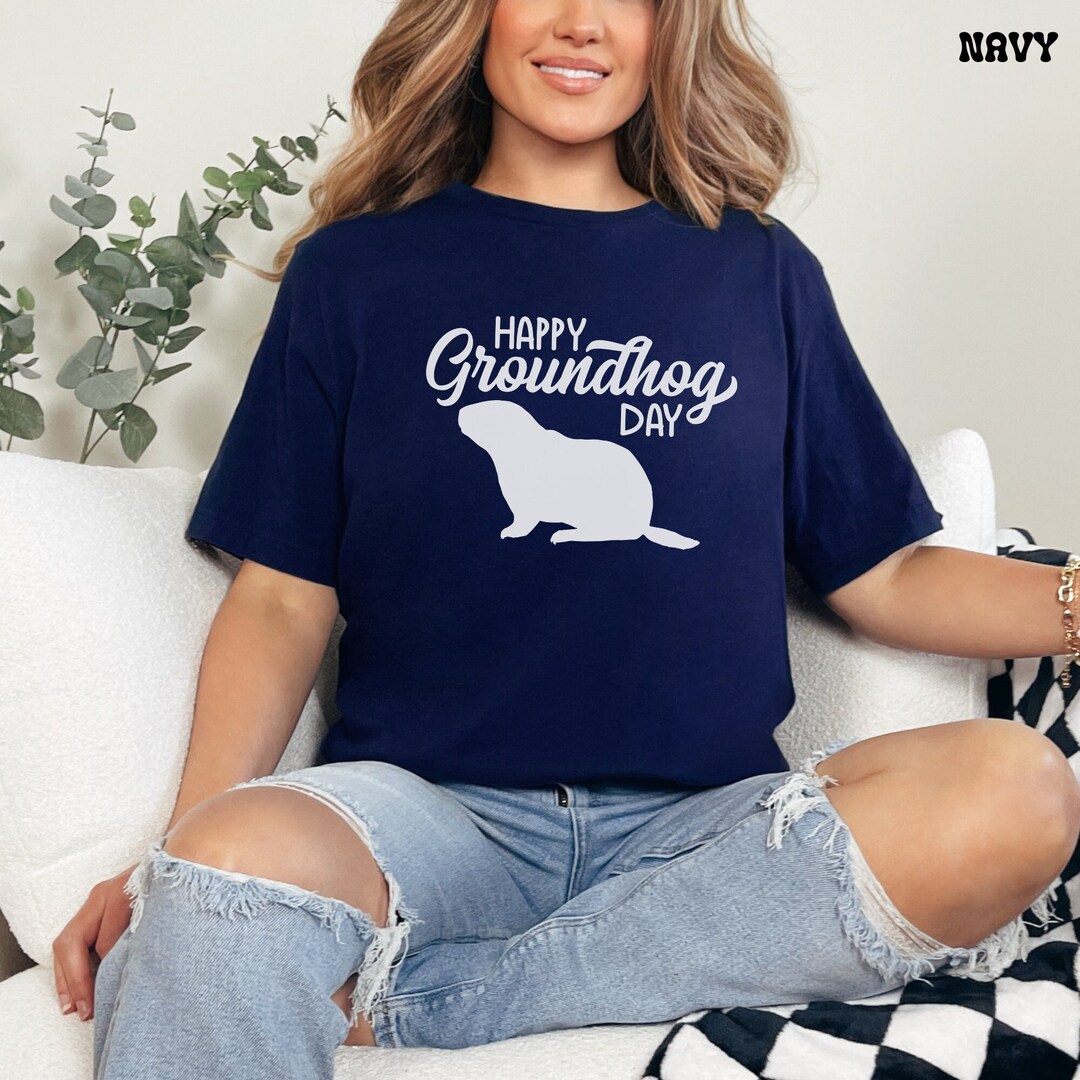 Happy Groundhog Day Shirt Historic Woodstock Square Illinois Funny Phil ...