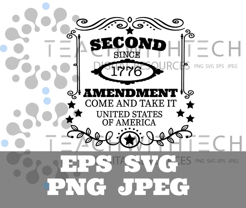 Defend Second Amendment 1776 SVG PNG Sublimation Patriotic - Etsy