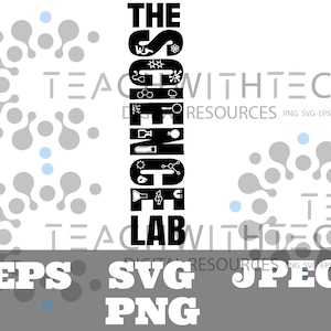 The Science Lab SVG PNG Jpeg Eps - Science Teacher Door Svg - Teacher ...