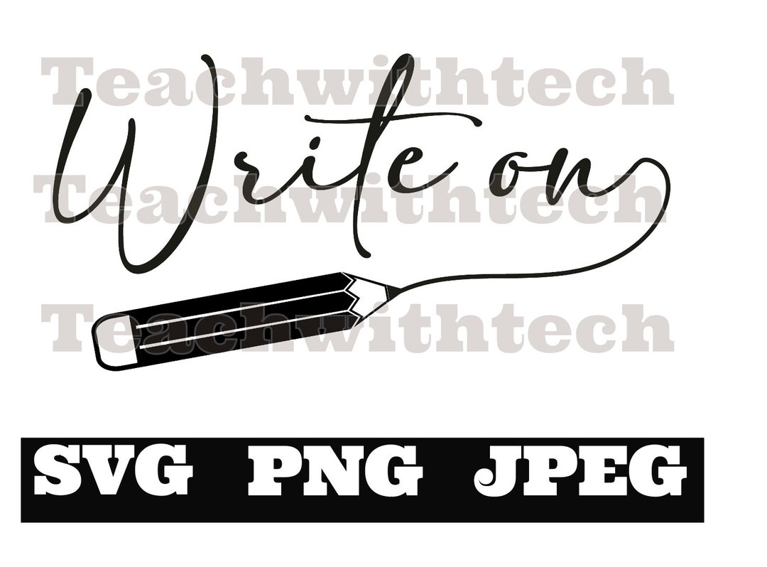 Write on SVG PNG JPEG for Pencil Dispenser Decorate Your Own - Etsy