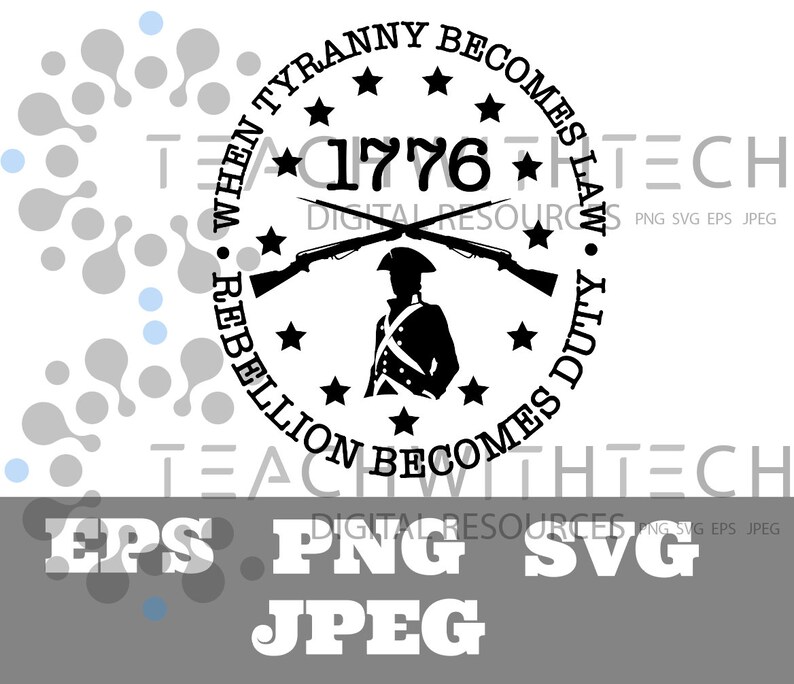 Rebellion Becomes Law Duty SVG Png Eps Jpeg- Cricut Cut File ...