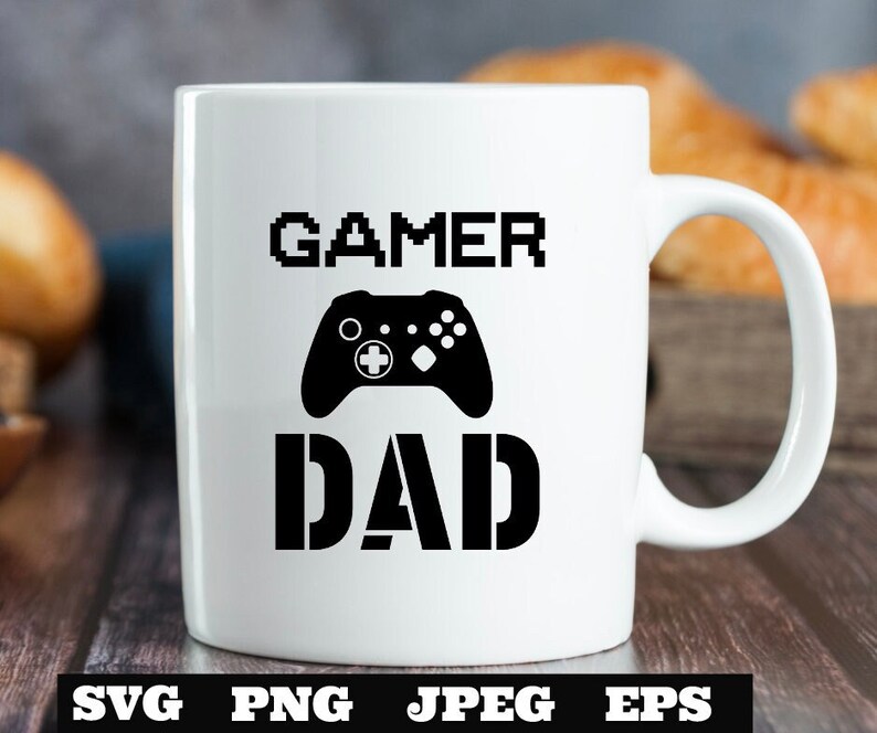 Gamer DAD SVG PNG Jpeg Father Svg Fathers Day Svg Dad - Etsy