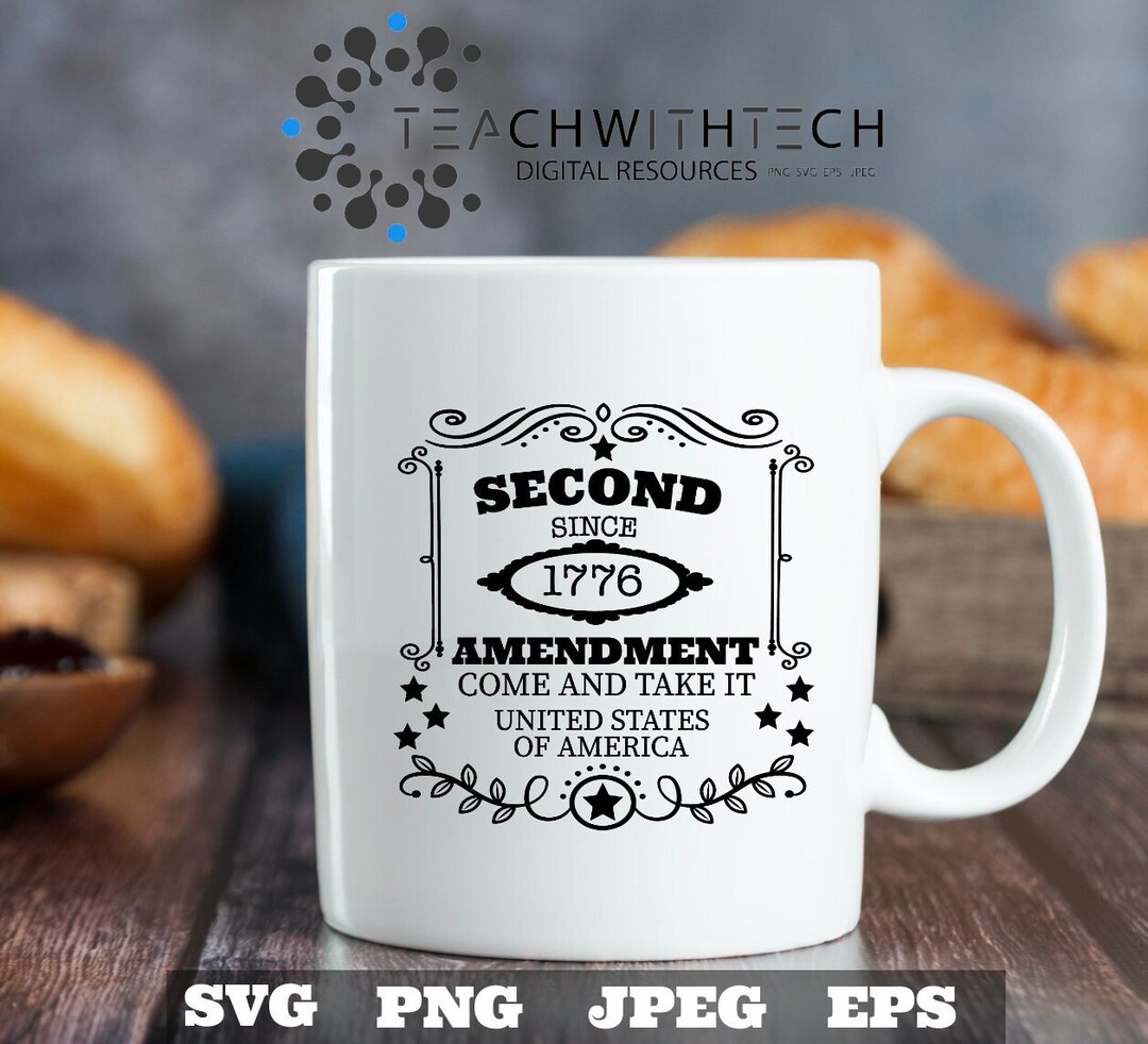 Defend Second Amendment 1776 SVG PNG Sublimation Patriotic Print Design ...