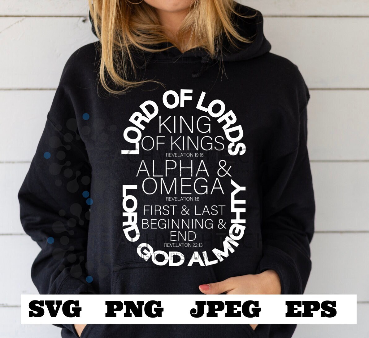 Lord of Lords King of Kings Alpha Omega Lord God - Cut File SVG Eps Png ...
