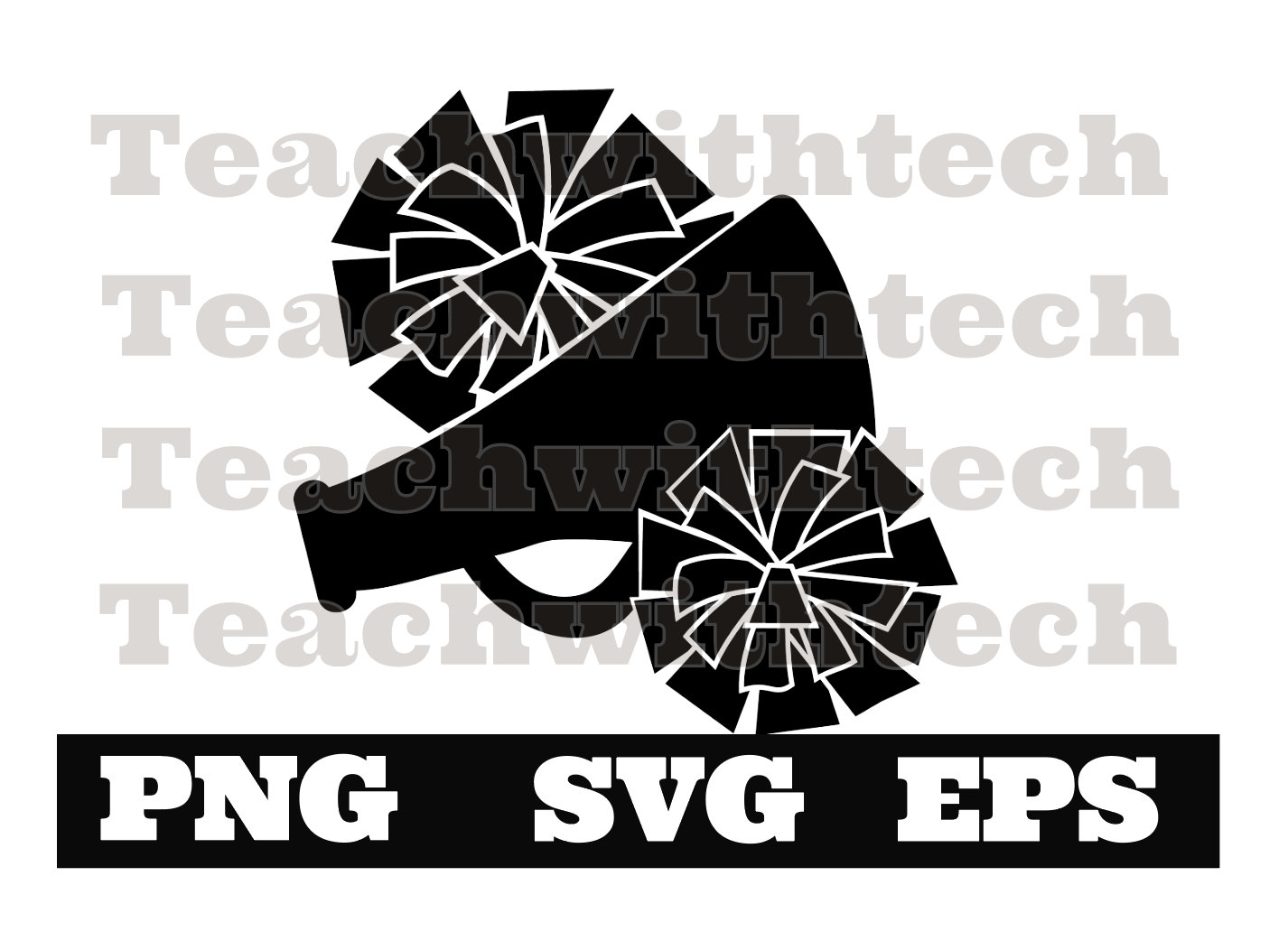 Cheer SVG megaphone Pom Poms SVG Cheerleader SVG Cheer - Etsy Canada