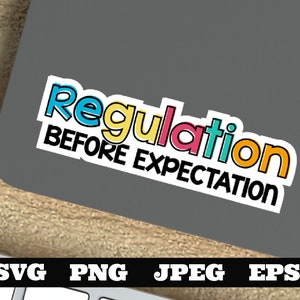 Regulation Before Expectation SVG PNG EPS Autism Disability Special ...