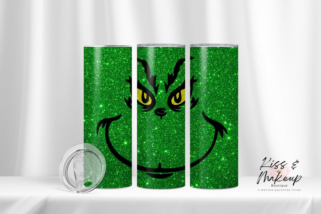 Grinch-themed 20oz Tumbler With Straw - Etsy