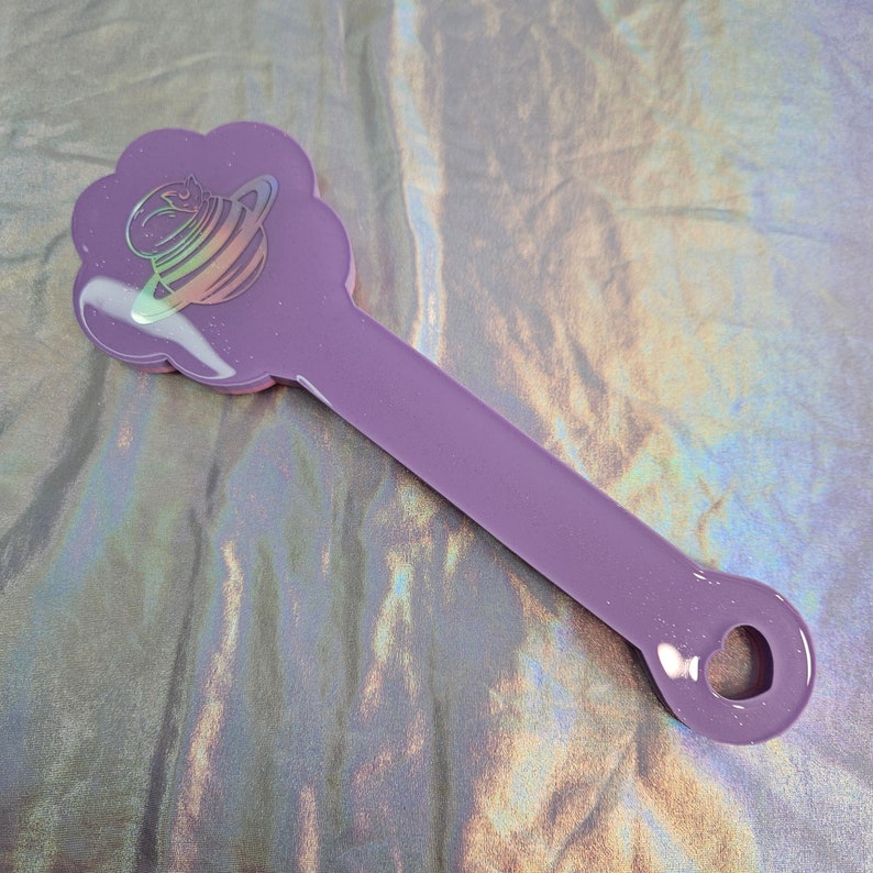 Paw Paddle RENFORCÉ Rose Et Mauve Pastel à Paillettes Holographiques Et ...