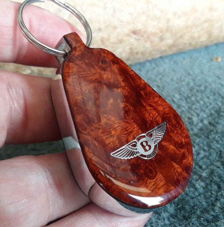 Bentley Rolls Royce Jaguar Wood Walnut Burl Key Ring - Etsy