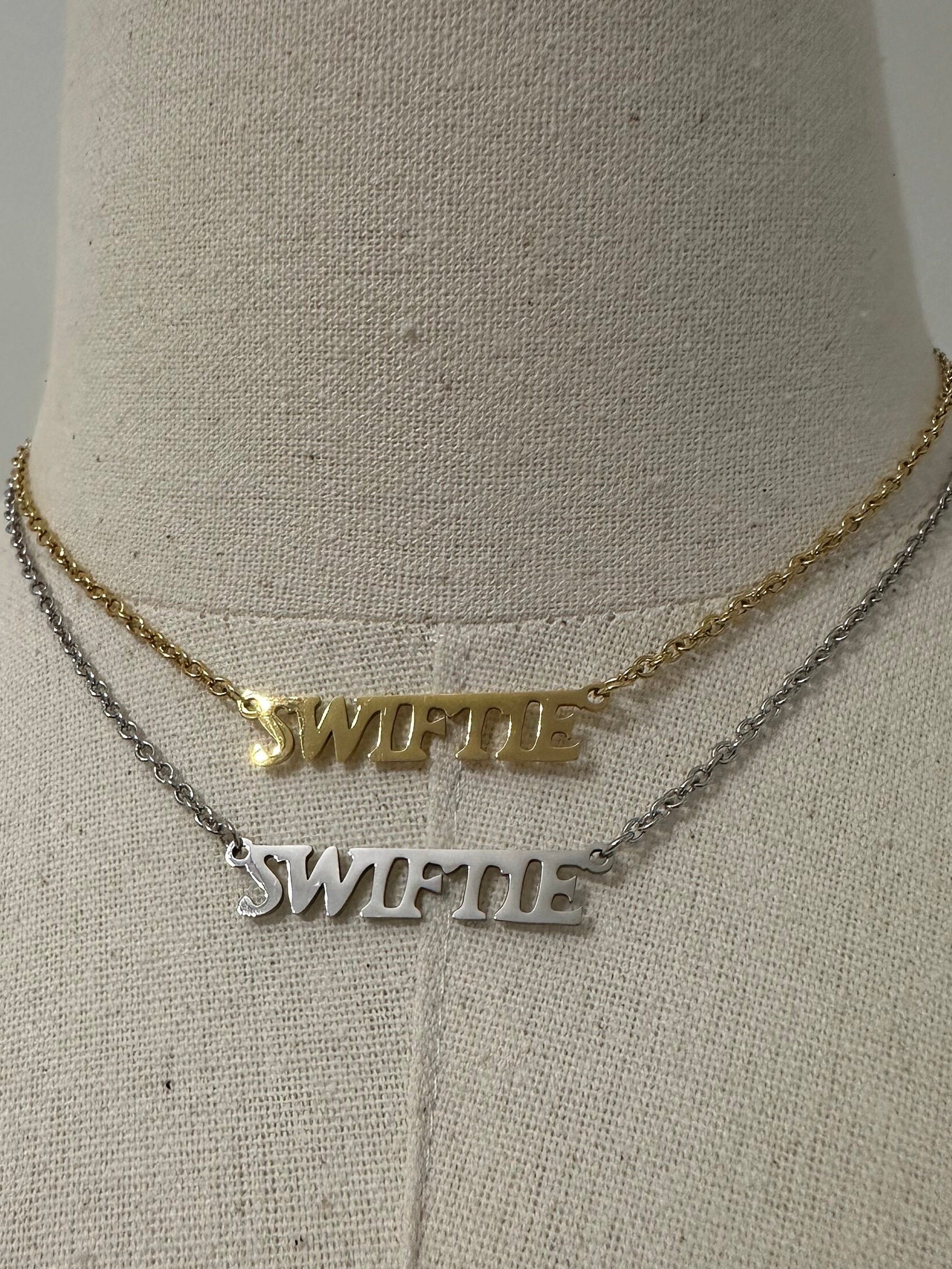 SWIFTIE Necklace Show Your Taylor Swift Fan Pride - Etsy