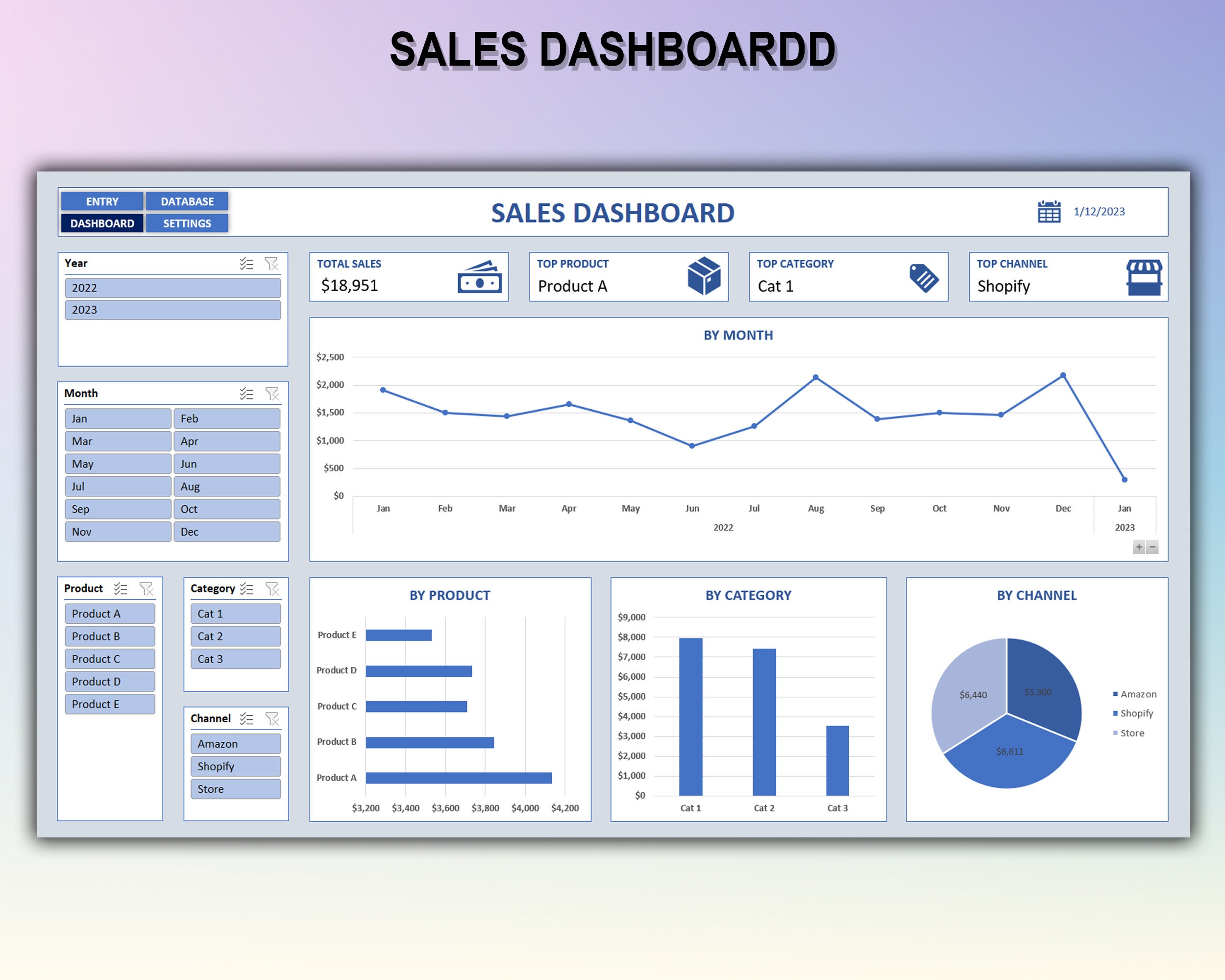 Tablero de ventas simple con formulario de entrada Tablero de - Etsy México