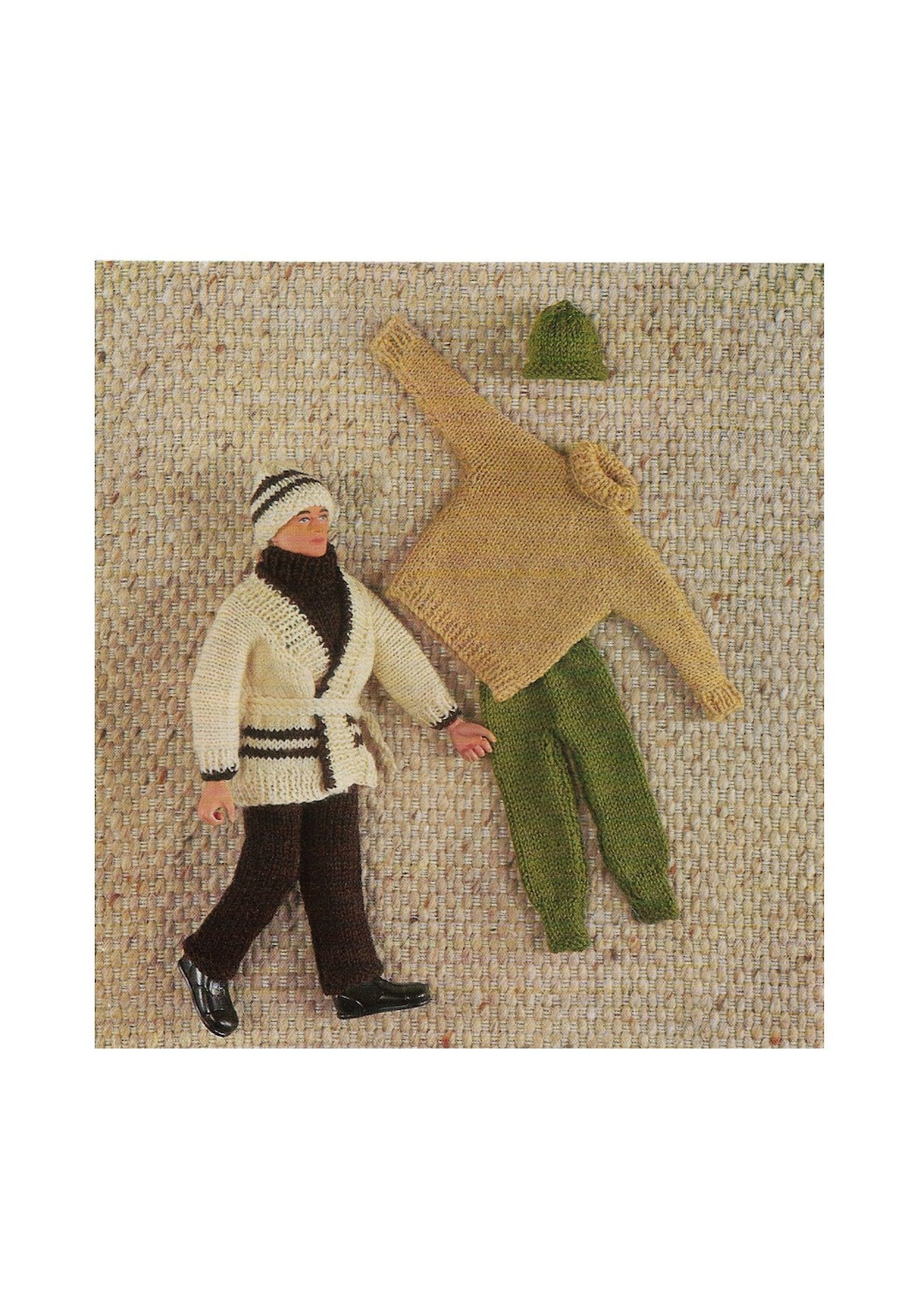 Vintage Knitting Pattern Knitted Outfits for Action Man 4 Ply (PDF ...