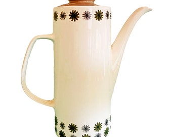 J&G Meakin Studio Coffee Pot Pink and Blue Daisy Design - Etsy