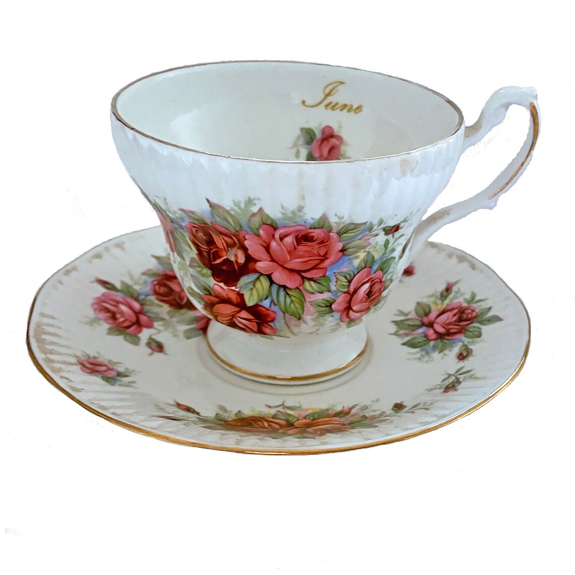 Royal Dover "june" Teacup and Saucer - Etsy