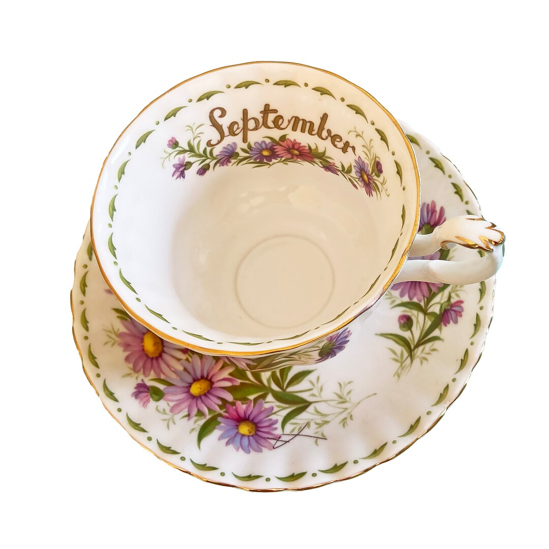 Royal Albert Michaelmas Daisy Teacup and Saucer. September Flower of ...