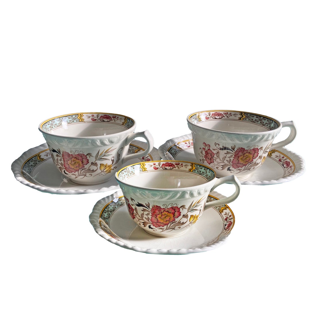Adams Ironstone Teacup and Saucer From the 1950s - Three Available - Etsy