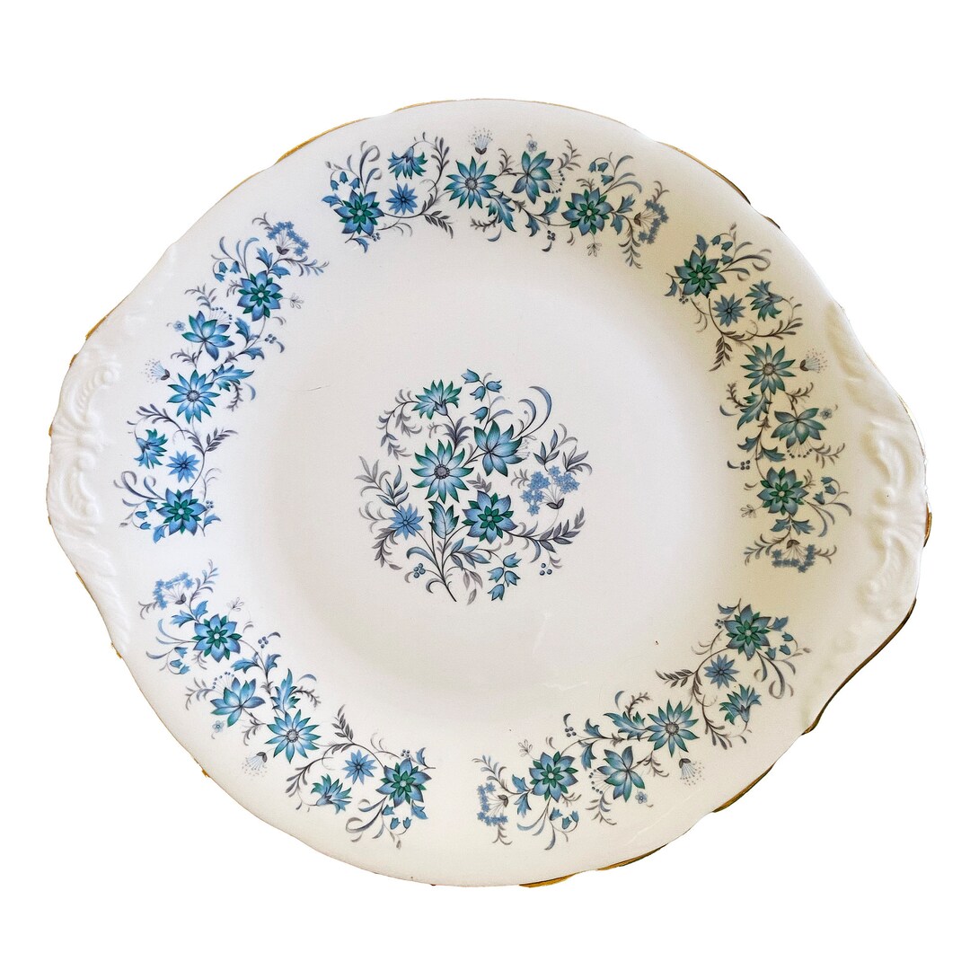 Colclough Braganza Design - 8454 With Cornflowers - Cake Plate in ...