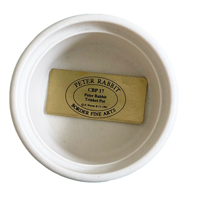Collectors Beatrix Potter Peter Rabbit Trinket Box F. Ware and Co. - Etsy