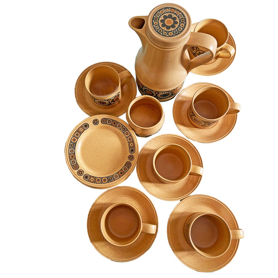 Kiln Craft 1970s Mid Century Bacchus Design Ironstone Coffee Set - Etsy