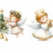 Christmas Little Angel PNG Clipart Set, Adorable Holiday Angel ...