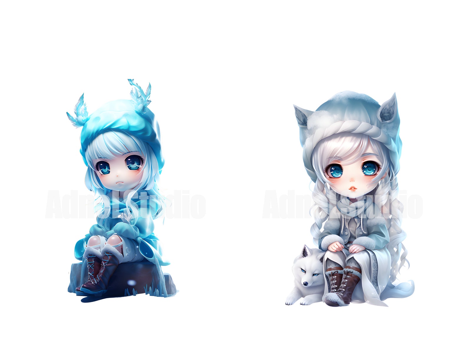 Frozen Gnome Clipart - Winter Gnome Clipart, Fantasy Art Clipart ...