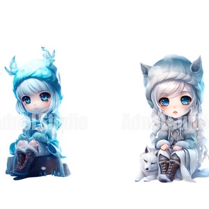 Frozen Gnome Clipart - Winter Gnome Clipart, Fantasy Art Clipart ...