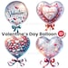 Valentines Day Balloon Clipart, Watercolor Valentines Day Clipart ...