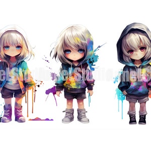 Color Splash Girl Clipart - Hip Hop Girl PNG, Blond Hair Girl Clipart ...