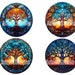 Stained Glass Tree of Life Clipart, Watercolor Tree of Life ...