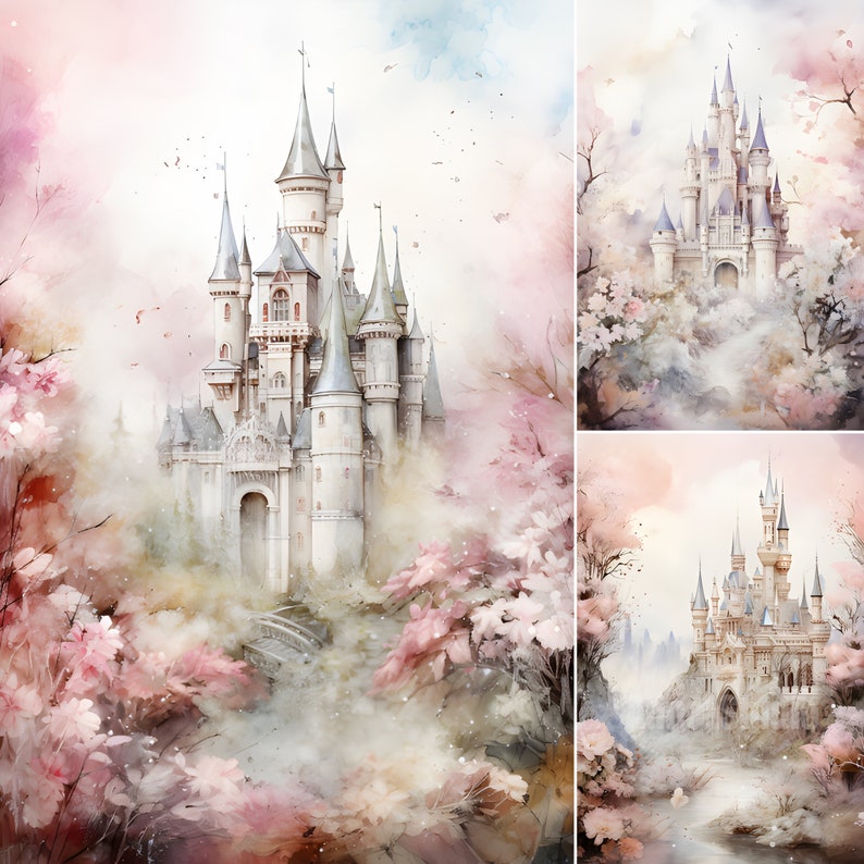 Fairytale Castle Junk Journal, Printable Fairytale Journal Pages, Fairy ...