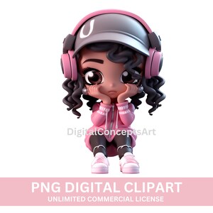 Black Pink Girl Png, Black Pink Hip Hop Girl Png, African American ...