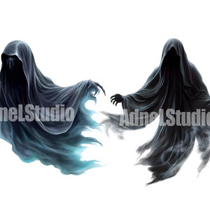 Halloween Specter Clipart - Watercolor Halloween Spooky Clipart ...